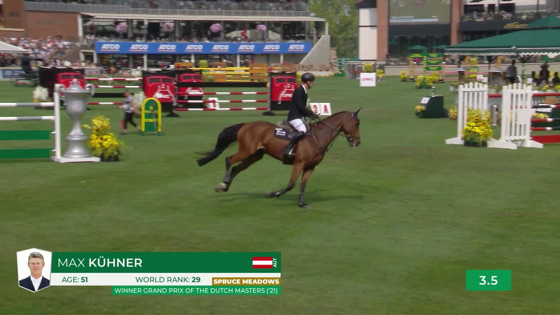 Max Kühner with Elektric Blue P - CSIO5* Spruce Meadows 'Masters ...